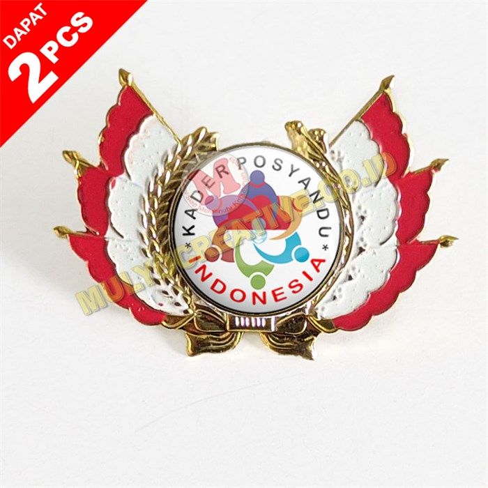 Pin Kader Posyandu Indonesia Bros dan Wing Lencana Logo Kader Posyandu ...