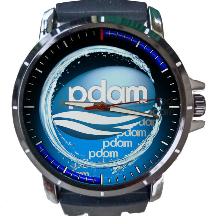 PDAM art Perusahaan Daerah Air Minum Jam Tangan Pria Background STIKER ...