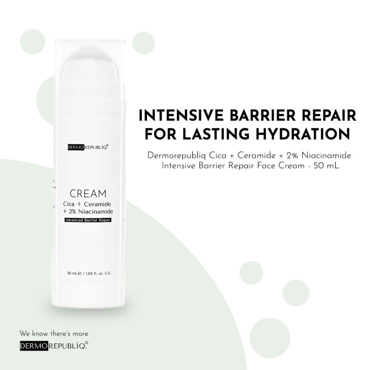Dermorepubliq Cica + Ceramide + 2% Niacinamide Intensive Barrier Repair ...