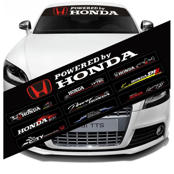 HYS 130x21cm Modified Mugen Power JS Racing Reflective Vinyl Car Front ...