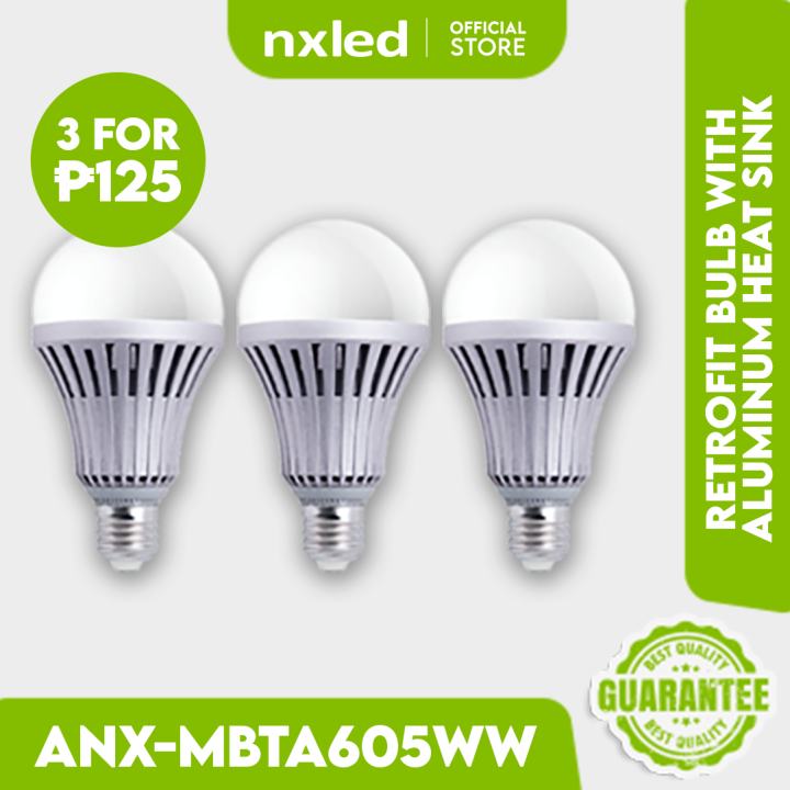 3 FOR P125 Nxled 5W LED Bulb - Daylight (ANX-MBTA605WW/DL) | Lazada PH