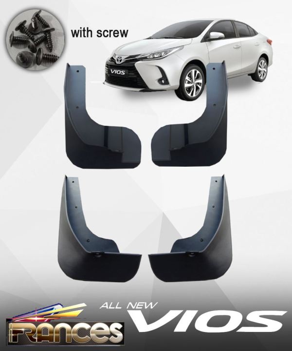 TOYOTA VIOS 2018-2023 with screw Mudguard / Mud flaps / Mud guard ...