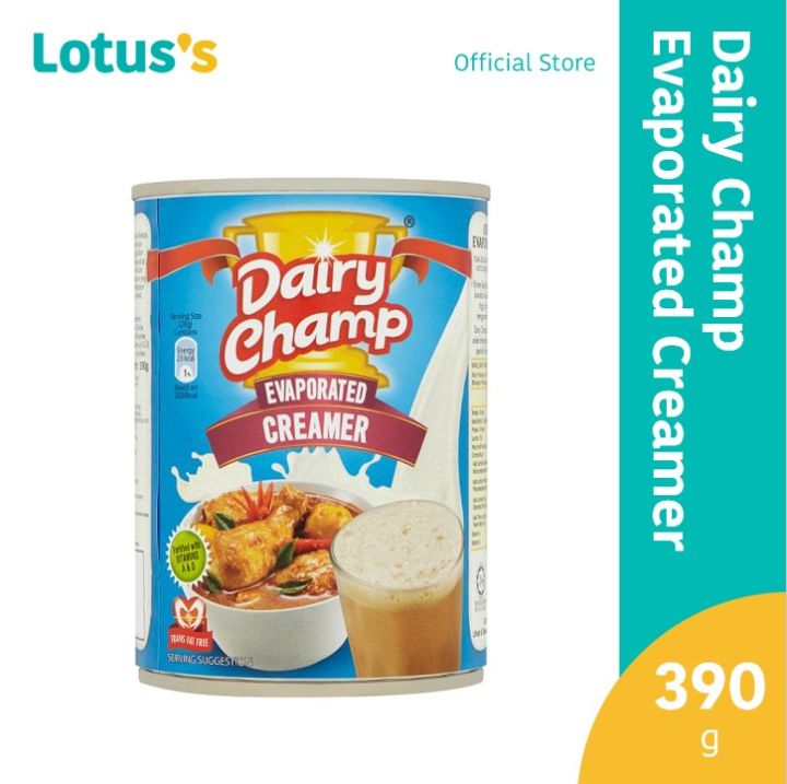 Dairy Champ Evaporated Creamer 390G | Lazada
