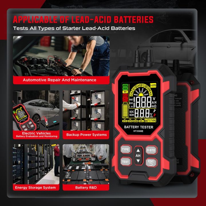 AH Capacity Assessment Automotive Battery Tester Battery Capacity ...