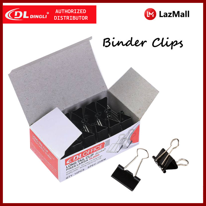 Metal Black Long Tail Binder Clips Paper Clips | Lazada PH