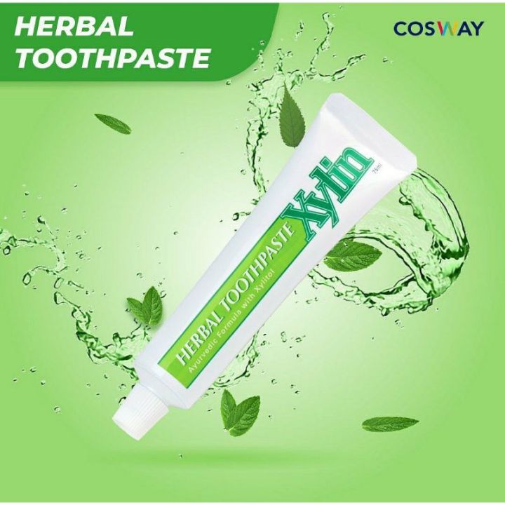 COSWAY Xylin Herbal Toothpaste 75ml | Lazada