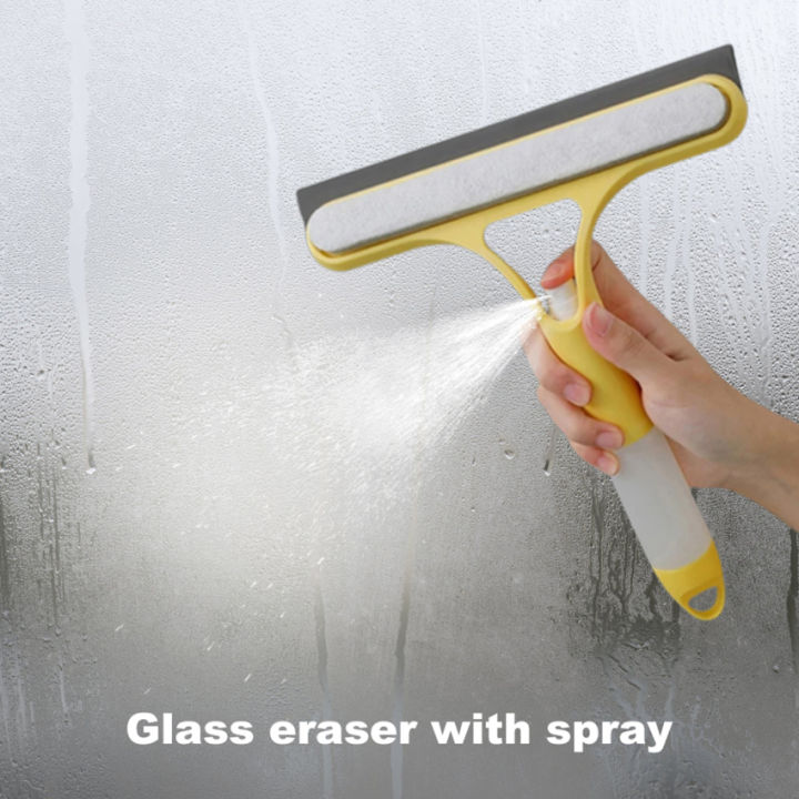 1pc Window Glass Spray Type Cleaning Brush Squeegee Glass Clean Scraper ...