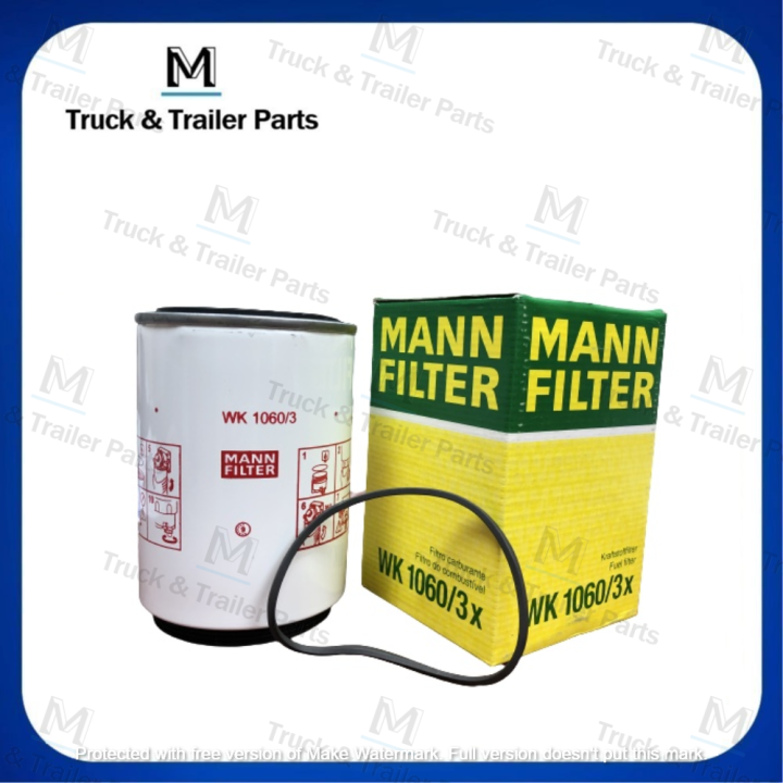 MANN WK1060/3X SCANIA DAF VOLVO FM12 WATER SEPARATOR FILTER LORRY LORI ...