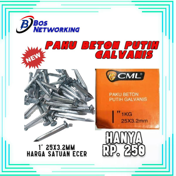 Paku Beton Paku Tembok Camel Ukuran 1 inch 25x3.2mm | Lazada Indonesia