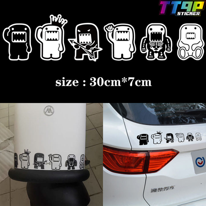 JDM Japanese Modified Car Sticker DOMO Jun Cartoon Reflective Cartoon ...