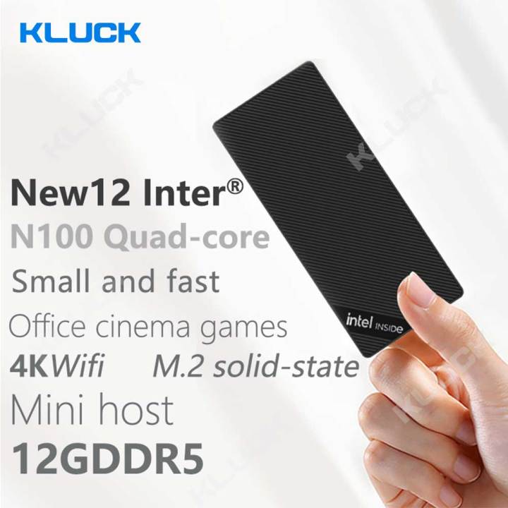 2023 Pocket มินิพีซ Mini PC 12th Intel Core N100, Windows 11, Quad-Core ...