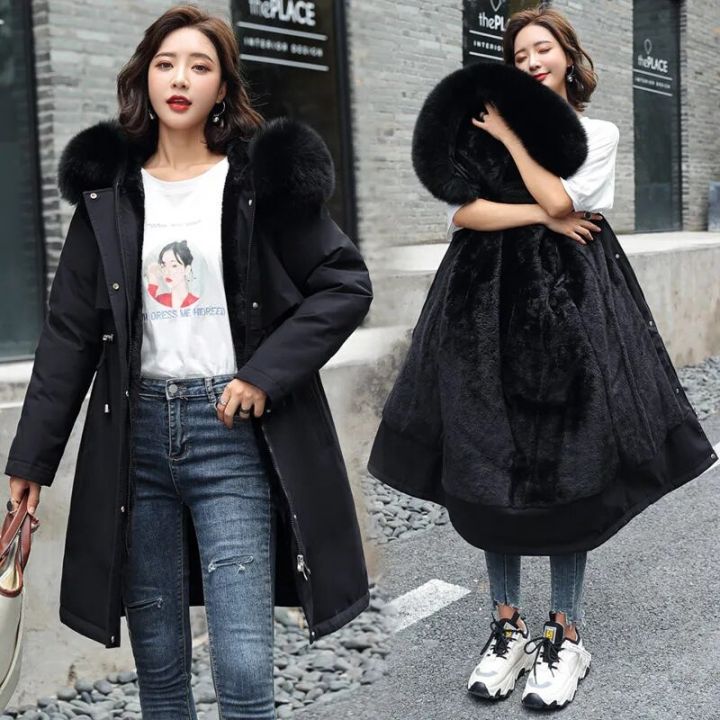 AA33-Winter Jacket 2023 New Women Parka Clothes Long Coat Wool Liner ...