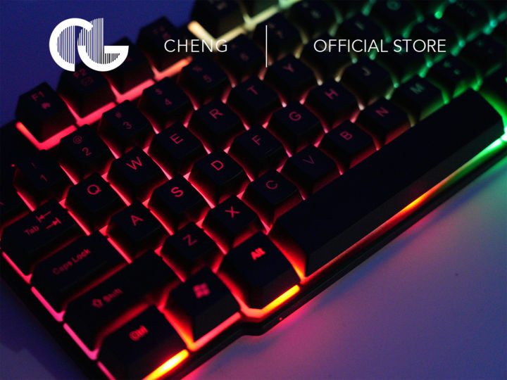 CG CHENG Mechanical Keyboard Blue Switch ABS Keycap RGB Backlit 104Keys ...