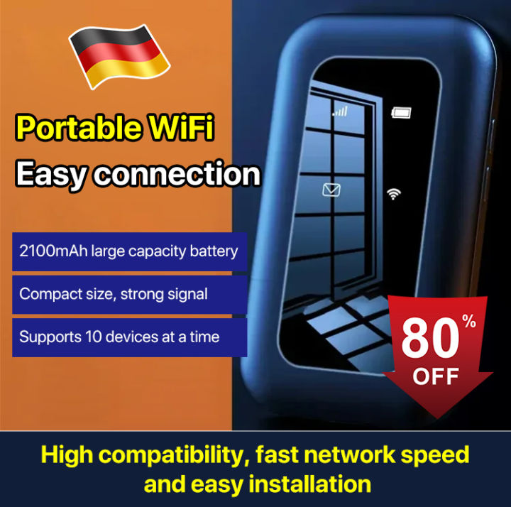 Portable WIFI Portable Router 4G Mini Router Wifi with 2100 Mah LM ...