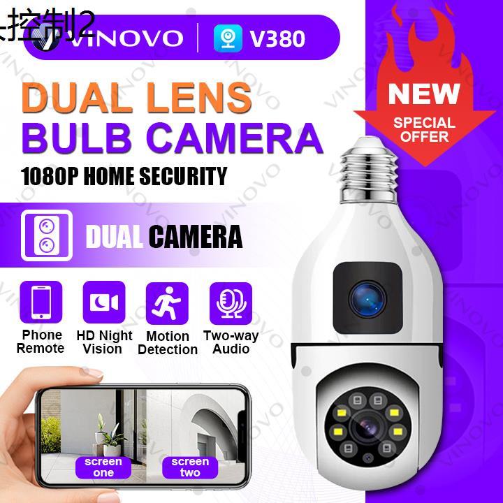 VINOVO V380 PRO Q19 Plus Dual Lens HD 1080P Siren Alarm Smart CCTV ...
