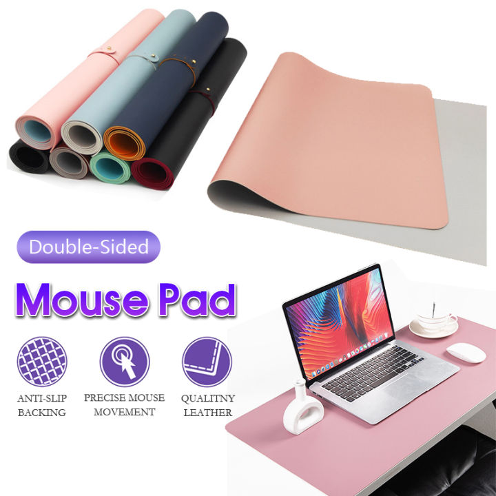 Large PU Leather Mouse Pad Laptop Desk Mat Double-Sided Waterproof ...