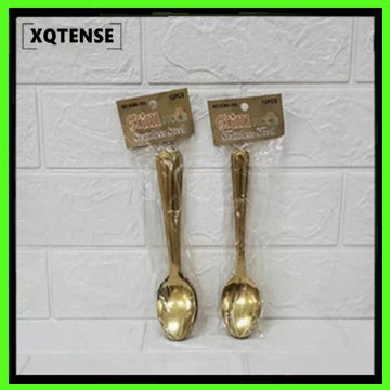 Stainless Steel Thick Gold Spoon（12pcs/1 package） or Stainless Steel ...