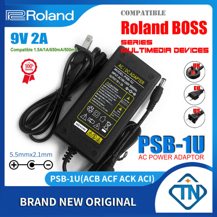 9V 2A AC DC Adapter PSB-1U Compatible for Roland PSB-1 PSB-120 ACB ACF ...