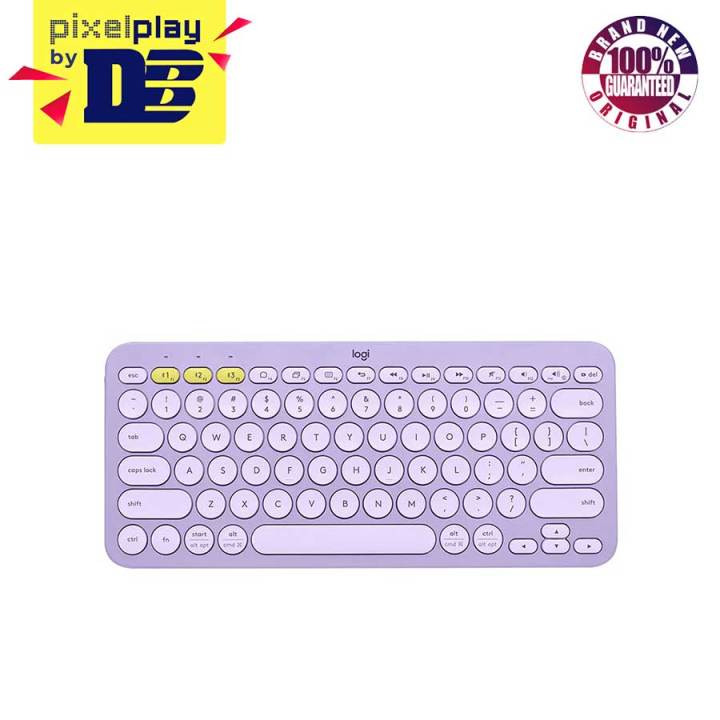 LOGITECH K380 Multi-Device Bluetooth Keyboard (Lavender) | Lazada PH