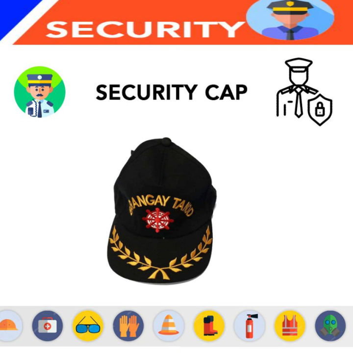 Barangay Tanod Cotton Hat Caps with Laurel All Embroidery Design ...