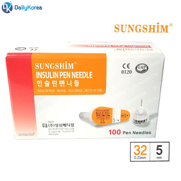 [Sung-shim Medical] Insulin Pen Needles 32G 4/5/6 mm - 100 pcs (Made in ...