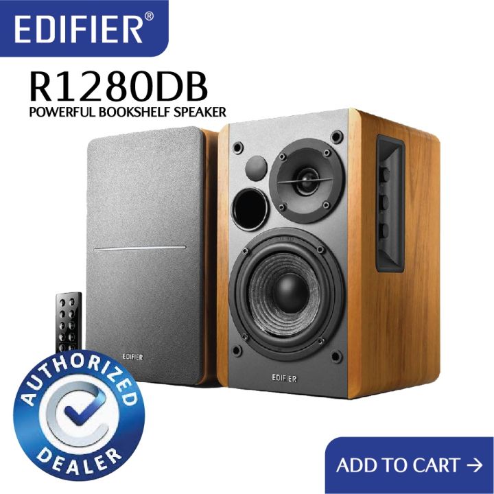 Edifier R1280DB Powered Bluetooth Bookshelf Speaker | Lazada PH