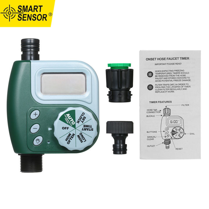 Smart Sensor Automatic Water Timer Outdoor Garden Irrigation Controller 1 Outlet Programmable