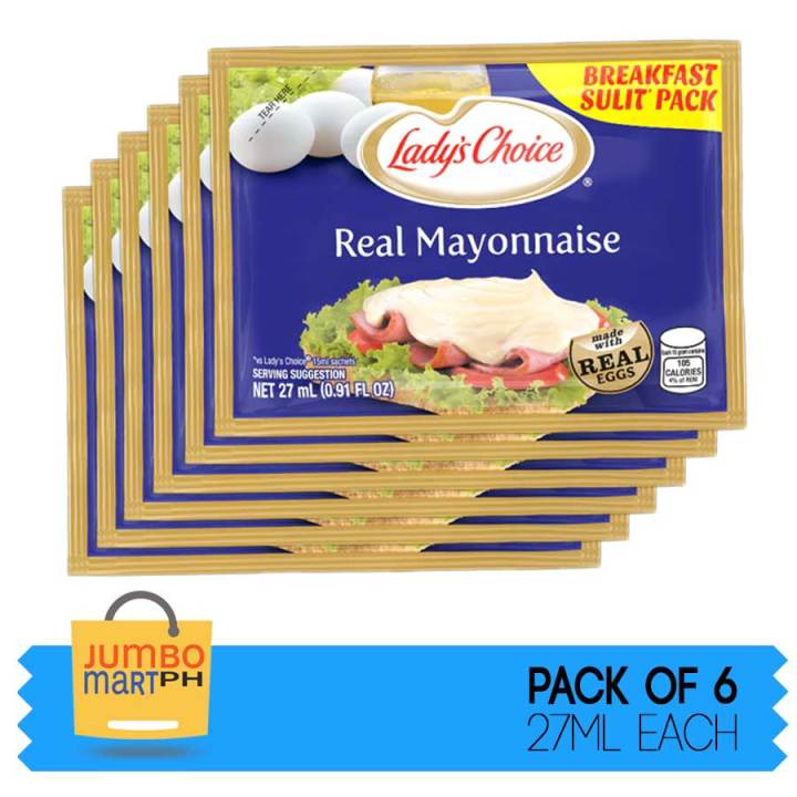 LADY'S CHOICE REAL MAYONNAISE SULIT PACK 27ML / PACK OF 6 | Lazada PH