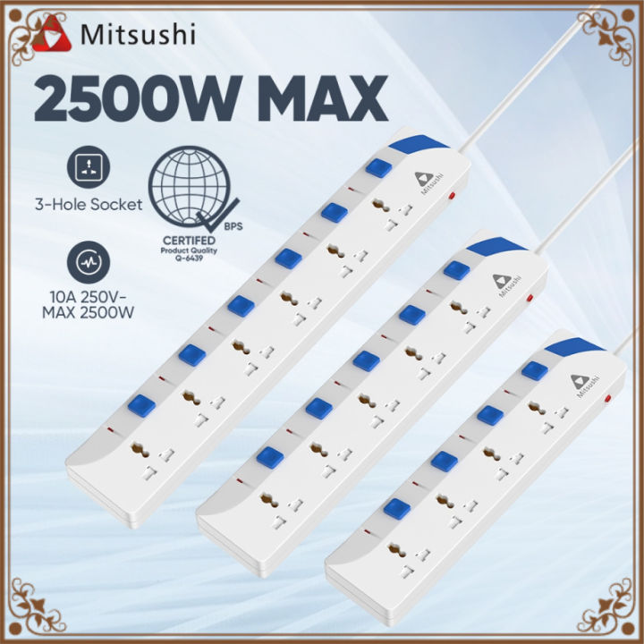Mitsushi Flat plug power board, wall mounted, desktop charging station ...