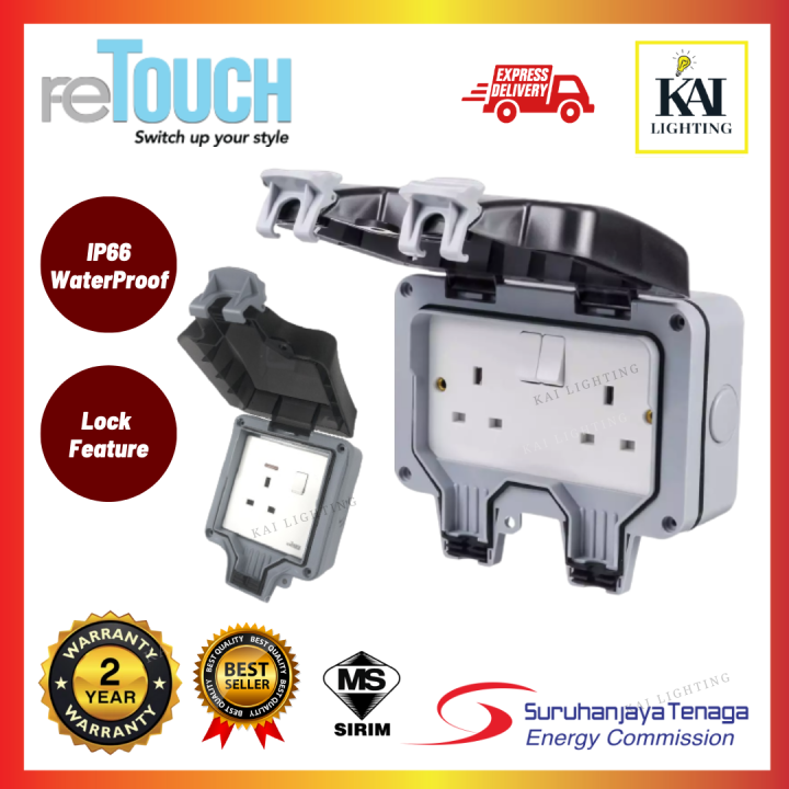 [SIRIM] Retouch Weatherproof Cover / Waterproof Cover IP66 With 13A ...