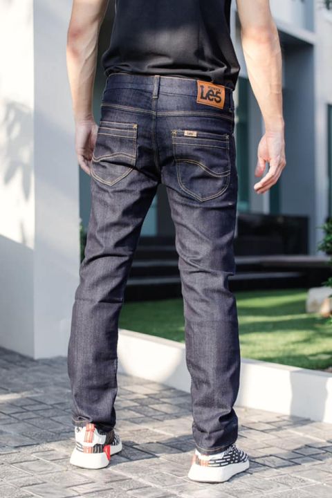 กางเกงยีนส์ชาย กระบอกเล็ก ผ้ายืด เป้าซิป ลายลี รุ่น LF507 | Lazada.co.th