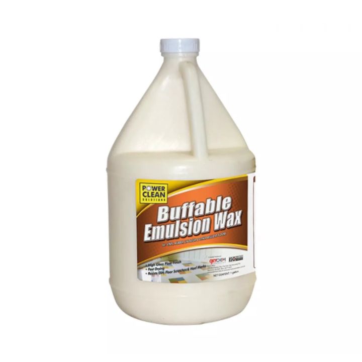 COD Powerclean Buffable Emulsion Wax Non Buffable Wax 1 gallon Floor ...