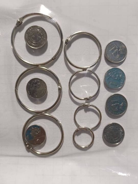 50PCS Loose Leaf Binder Rings Book Rings Key Rings Key Chains for Home ...