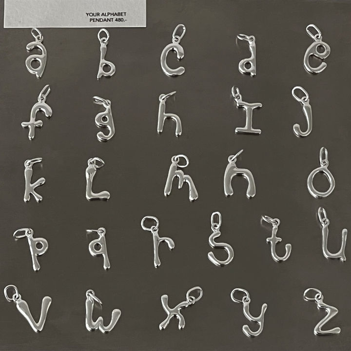 (pendant,เฉพาะจี้) : YOUR ALPHABET PENDANT silver925 / จี้ตัวอักษร เงิน ...