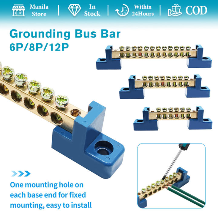 6/8/12 Hole Terminal Bus Bar Terminal Grounding Strip Bus Bar Block ... 6/8/12 Hole Terminal Bus Bar Terminal Grounding Strip Bus Bar Block ...