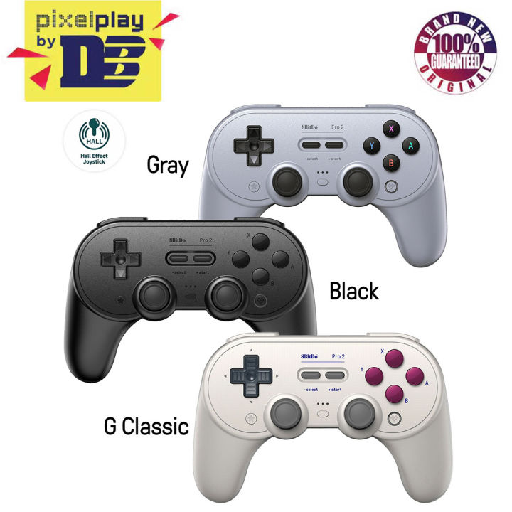 8bitdo Pro 2 Bluetooth Gamepad Hall Edition (Switch/Windows/Apple/MacOS ...
