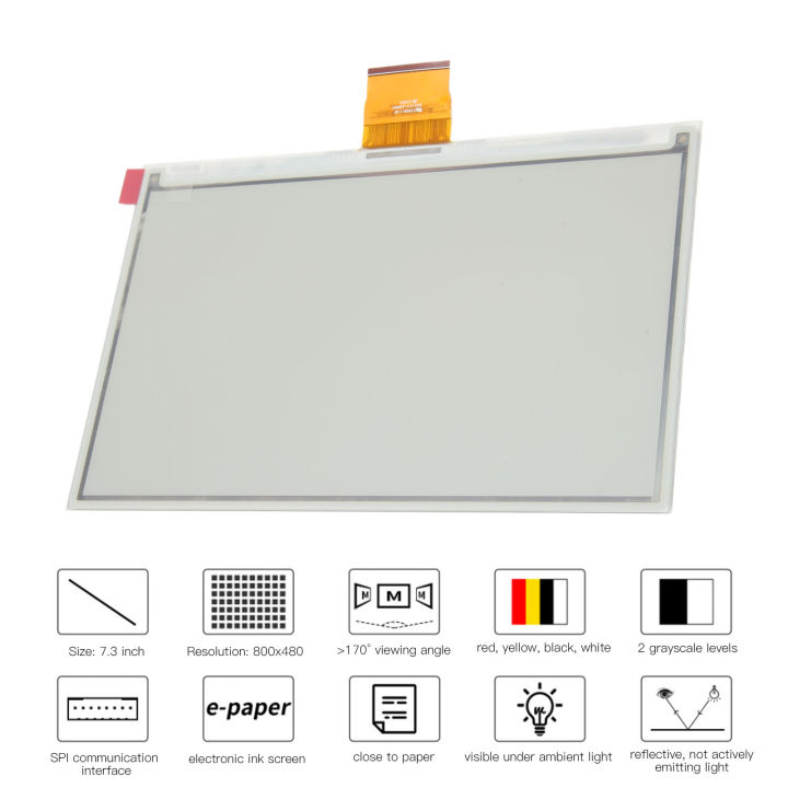 E Paper Screen 7.3 Inch Electronic Ink Display Clear Display for ...