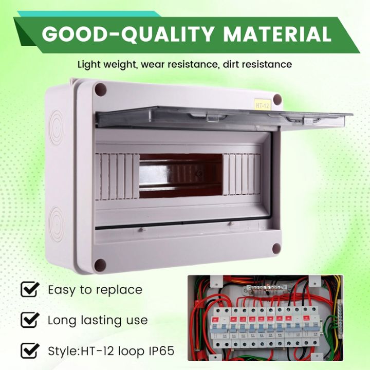 【VVL】-HT-12 Way IP65 Mcb Breaker Box Distribution Protection Box ABS ...