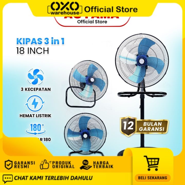 KIPAS ANGIN 3IN1 BESI AOYAMA 18"INCH 3IN1|KIPAS BESI | KIPAS KUAT ...