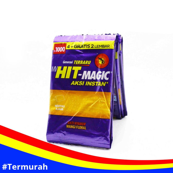 Kertas Ajaib HIT Obat Nyamuk Bakar Isi 12 - Hit Magic Aksi Instant ...