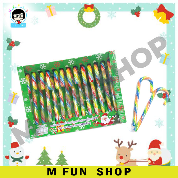 Loong Loong 13 Pcs Candy Cane / Christmas Cane (Variety Fruit Flavored ...
