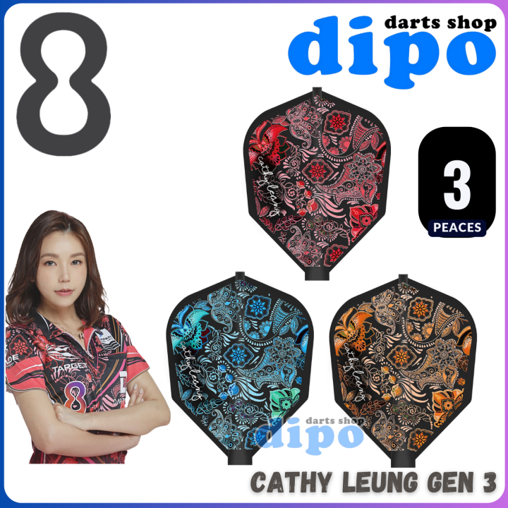TARGET 8-Flight Cathy Leung Gen 3 【 Shape 】- TARGET 8 Flight Darts | Lazada
