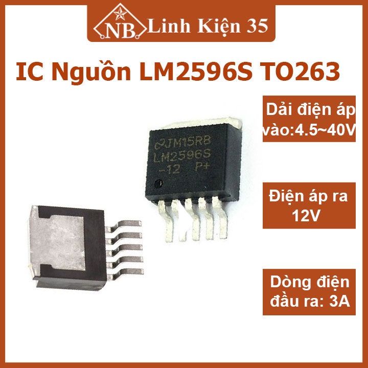 IC nguồn ổn áp dạng xung DC -DC LM2596S TO263 | Lazada.vn