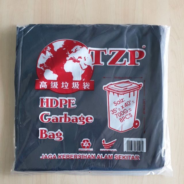Plastic Sampah Hitam 35 x 40 inci(+/-) / Black Garbage Bag / Garbage ...