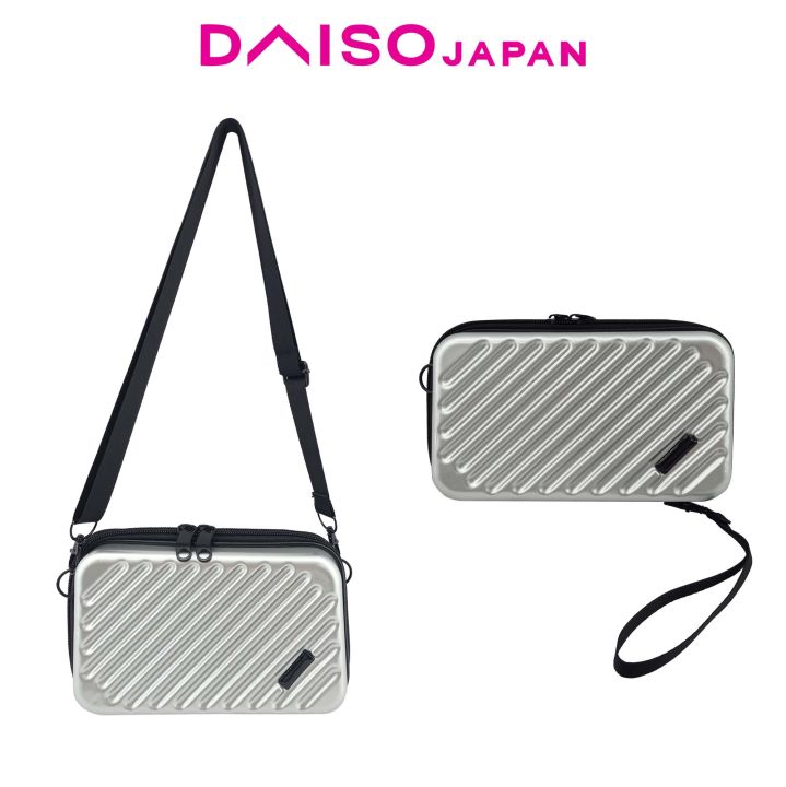 Daiso Hard Case Diagonal Stripe Bag | Lazada PH