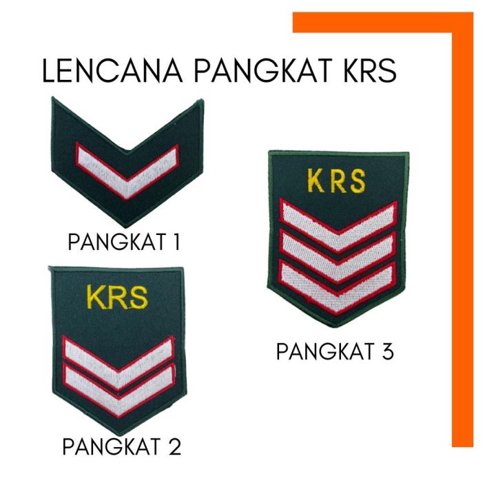 LENCANA PANGKAT KADET KRS - B08 / B09 / B10 | Lazada