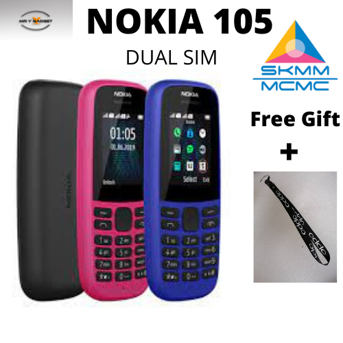 (Ready Stock) NOKIA 105 DUAL SIM (NEW) By MacPie Malaysia Free Gift ...