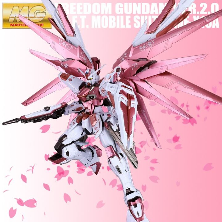 【100% ORIGINAL】In Stock Bandai Gundam Model Kit MG Pink Sakura 2.0 ...