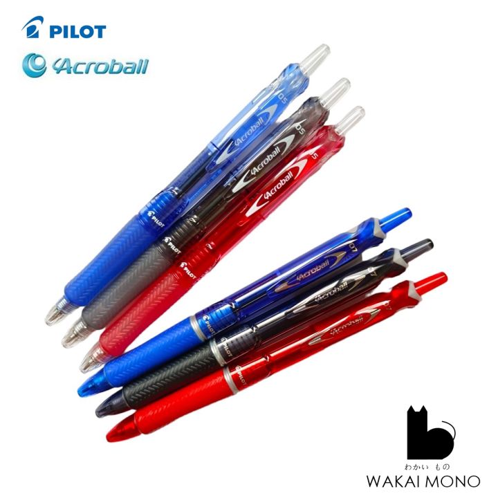 ปากกาลูกลื่น PILOT Acroball ขนาดหัว 0.5-0.7mm สีหมึกตามสีด้าม | Lazada ...