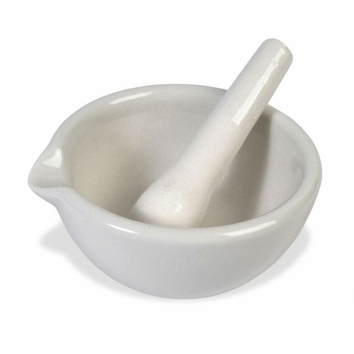 LABORATORY MORTAR AND PESTLE PORCELAIN (130mm) 150ml | Lazada PH